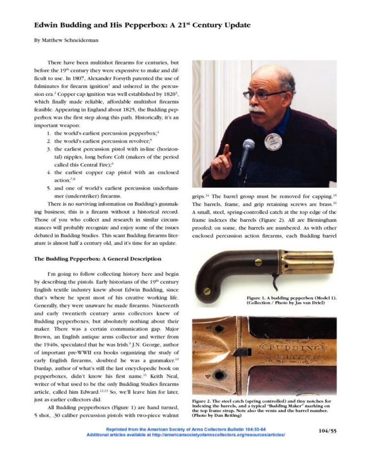 Edwin Budding and his Pepperbox: A 21st Century Update – American ...